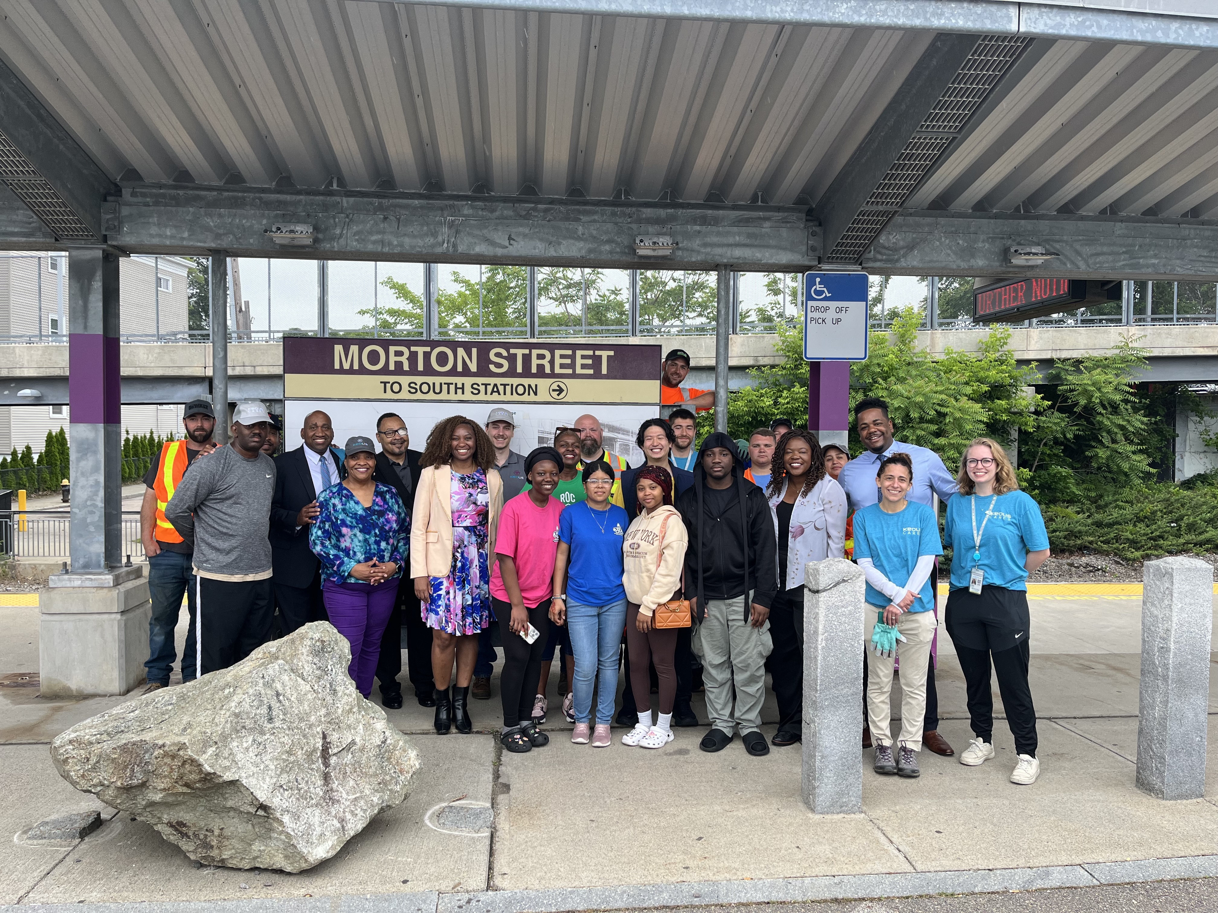 Keolis and Community Partners Beautify Three Fairmount Line Stations